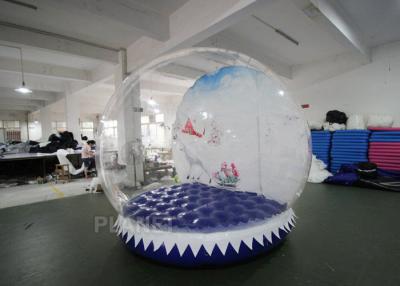 China 3m Diameter Life Size Inflatable Snow Globe with 0.8mm Clear PVC for Holiday Events and Mall Displays for sale