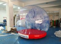 China 3m Diameter Life Size Inflatable Snow Globe with 0.8mm Clear PVC for Holiday Events and Mall Displays for sale