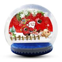 China 15 Foot Large Inflatable Snow Globe Outdoor Christmas Decoration 3m 4m Custom Sizes EN14960 Certified for sale
