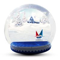China Human Size Inflatable Snow Globe PLG-16 with Custom Printing | 7-10 Day Delivery | CE/UL Certified Blower for sale