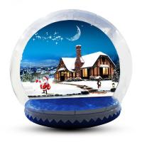 China Human Size Inflatable Snow Globe PLG-16 with Custom Printing | 7-10 Day Delivery | CE/UL Certified Blower for sale