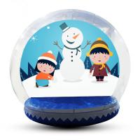 China Custom Christmas Inflatable Snow Globe with 3-Year Warranty and CE/UL Certified Blowers for Outdoor Advertising for sale