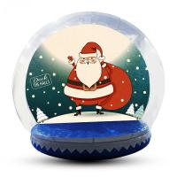China Custom Christmas Inflatable Snow Globe with 3-Year Warranty and CE/UL Certified Blowers for Outdoor Advertising for sale
