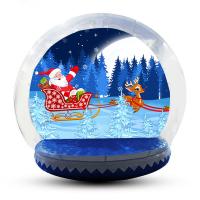China 5m Customized Inflatable Snow Globe - CE Certified Christmas Yard Decoration for Parties & Promotions for sale