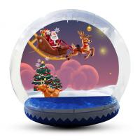 China Transparent Inflatable Human Snow Globe Photo Booth with Blower EN71 Certified for sale