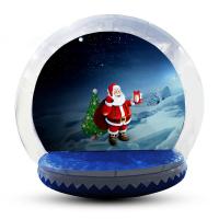 China Transparent Inflatable Human Snow Globe Photo Booth with Blower EN71 Certified for sale
