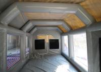 China PVC Tarpaulin Inflatable Spray Booth Garage Tent 4M 6M 8M Custom Size CE UL for sale