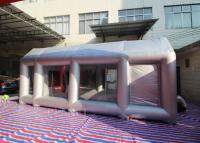 China Silver Inflatable Spray Booth 6m x 4m x 2.8m with Removable Flooring for Auto Painting for sale