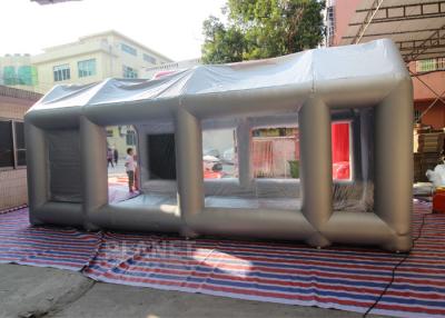China 7m Long Inflatable Spray Booth with Blower Fire Retardant EN14960 SGS CE for sale