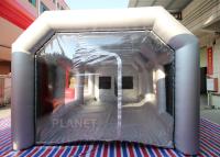 China 7m Long Inflatable Spray Booth with Blower Fire Retardant EN14960 SGS CE for sale