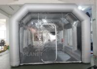 China Outdoor Inflatable Spray Booth 4m x 3.4m x 3m with Two Blowers Removable Filter for sale