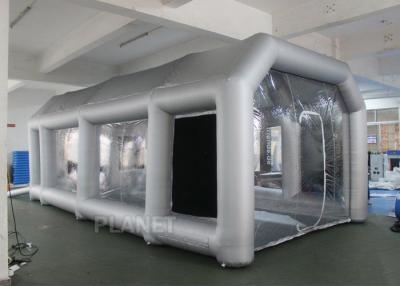 China Outdoor Inflatable Spray Booth 4m x 3.4m x 3m with Two Blowers Removable Filter for sale