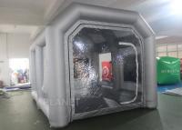 China Custom Portable Inflatable Spray Booth 4m x 3.4m x 3m with 1100W Blower for Automotive Painting for sale