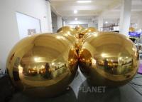 China Durable Gold Inflatable Mirror Ball 1m to 6m for Event Decoration with CE EN71 for sale