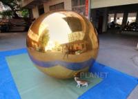 China Custom Inflatable Mirror Ball Decoration 80cm to 6m High Tear Strength Reusable PVC for sale