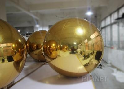 China Custom 0.7mm PVC Inflatable Mirror Ball Fire-Resistant Floating Balloon with Logo Printing for sale