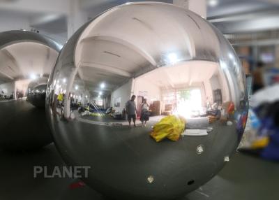 China Inflatable PVC Mirror Ball Ornament 1m Custom Size for Shopping Mall Decoration for sale