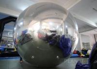 China Custom Inflatable Mirror Ball 0.8-4m for Wedding Party Decoration PVC Silver for sale