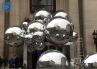 China Silver 0.45m Inflatable Reflective Balloon - 0.45mm PVC Construction, 3-Year Lifespan for Events for sale