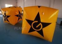 China EN14960 Inflatable Cube Water Floating Safety Buoy - 0.6mm PVC, 5-Minute Inflation, Custom Logo Options for sale