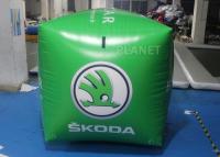 China Green Square Inflatable Race Marker Buoys for Swim Events EN71 0.6mm PVC for sale