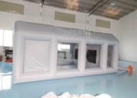 China Inflatable Spray Booth Automotive Workstation 0.55mm PVC Double Stitching Custom Size for sale
