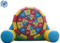 China 4.5m Giant Inflatable Football Dart Board Game Double Sides Soccer Darts for Party Rental for sale