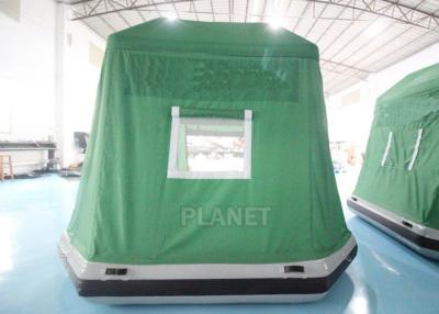 China 2.5x2.5x2.3mH Lake Inflatable Floating Tent - Waterproof PVC Shoal Camping Raft with 10cm Floor for sale