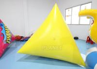 China Hot Air Welding UV Resistant Triangle Inflatable Marker Buoy 1.5m 2.0m 2.5m for Triathlon Water Race for sale
