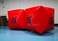 China 1.5M Square PVC Tarpaulin Inflatable Water Floating Buoy Cube with Custom Logo - 600W CE/UL Pump Included for sale