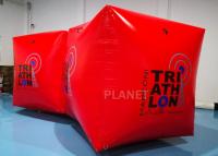 China 1.5M Square PVC Tarpaulin Inflatable Water Floating Buoy Cube with Custom Logo - 600W CE/UL Pump Included for sale