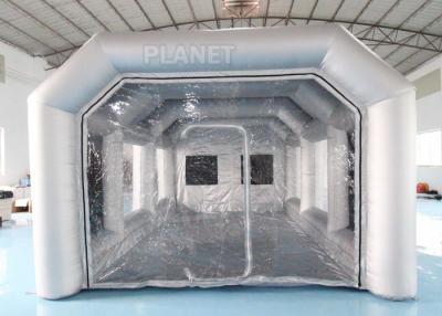 China 7x4x3m Carbon Filter Paint Inflatable Spray Booth with Dual CE/UL Blowers for Automotive Painting for sale