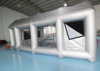 China Portable Inflatable Car Spray Paint Booth Custom Size Silver Workstation 3 Year Warranty for sale