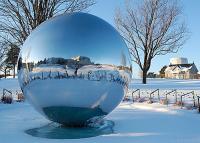 China Giant Inflatable Disco Ball  / PVC Inflatable Floating Mirror Ball for sale