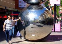 China Giant Inflatable Disco Ball  / PVC Inflatable Floating Mirror Ball for sale