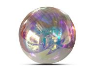 China Custom Inflatable Mirror Balloon 1.2m 1.8m PVC Advertising Ball with Logo Print for sale