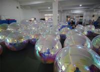 China Custom Inflatable Mirror Balloon 1.2m 1.8m PVC Advertising Ball with Logo Print for sale