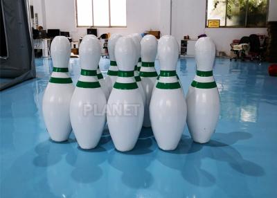 China CE Certified PVC Tarpaulin Inflatable Bowling Pins Set Game with Zorb Ball 1.2m for sale