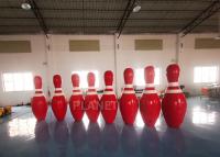 China 2m Tall Giant Inflatable Bowling Pins with 0.6mm PVC Tarpaulin for Outdoor Sports and Snow Games for sale