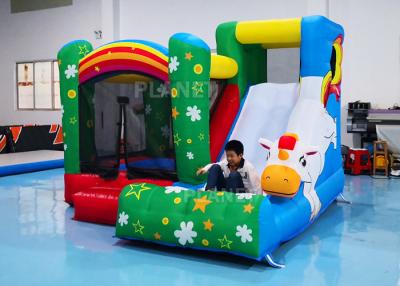 China Oxford Inflatable Unicorn Bounce House Combo with Slip Slide 110V 220V 2 Years Warranty for sale