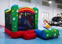 China Mini Inflatable Bounce House for Backyard Rainbow Color Custom Size CE Certified for sale