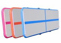 China Custom DWF Inflatable Tumbling Air Track 3x1x0.1m Gymnastics Mat with Handles for sale