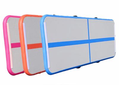 China Custom DWF Inflatable Tumbling Air Track 3x1x0.1m Gymnastics Mat with Handles for sale