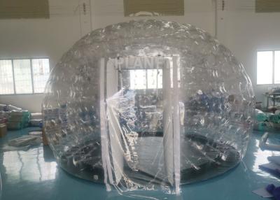 China Airtight Igloo Transparent Inflatable Dome Tent With Led Light for sale