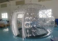 China Airtight Igloo Transparent Inflatable Dome Tent With Led Light for sale