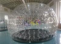 China Airtight Igloo Transparent Inflatable Dome Tent With Led Light for sale