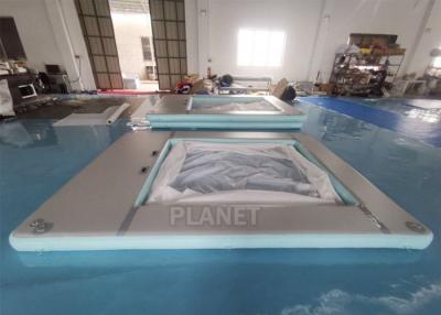 China Anti Jellyfish Inflatable Floating Ocean Pool with Net 1000D PVC Tarpaulin for sale