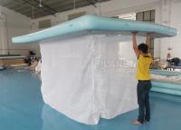 China Anti Jellyfish Inflatable Floating Ocean Pool with Net 1000D PVC Tarpaulin for sale