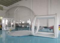 China 3m 5m Inflatable Clear Bubble Tent with Airtight Tunnel for Camping for sale