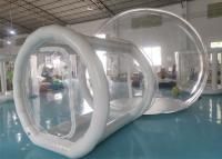 China 3m 5m Inflatable Clear Bubble Tent with Airtight Tunnel for Camping for sale